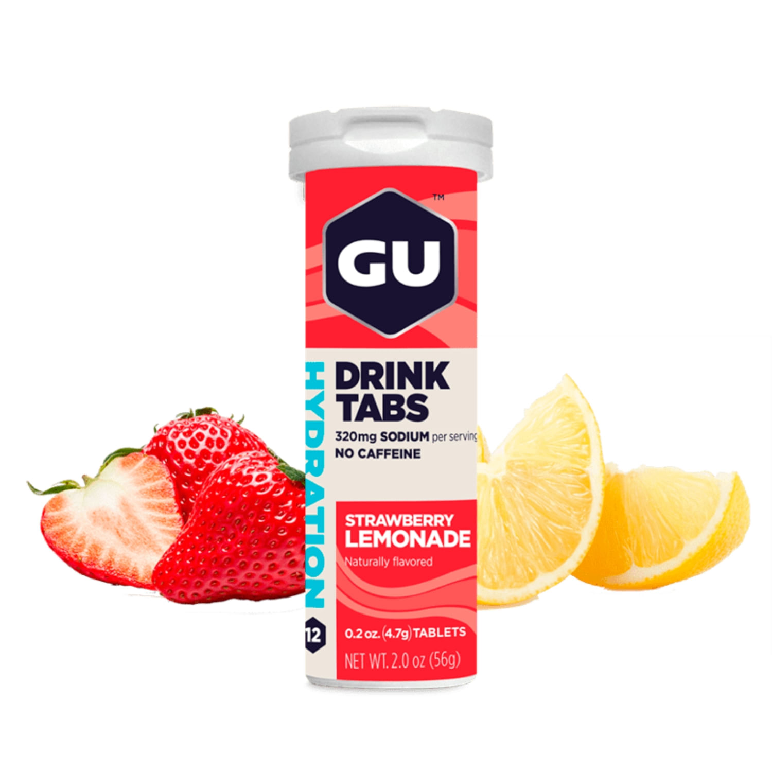 GU Tabletas De Hidratación Energy Limonada de fresa - Fresa Efervescente